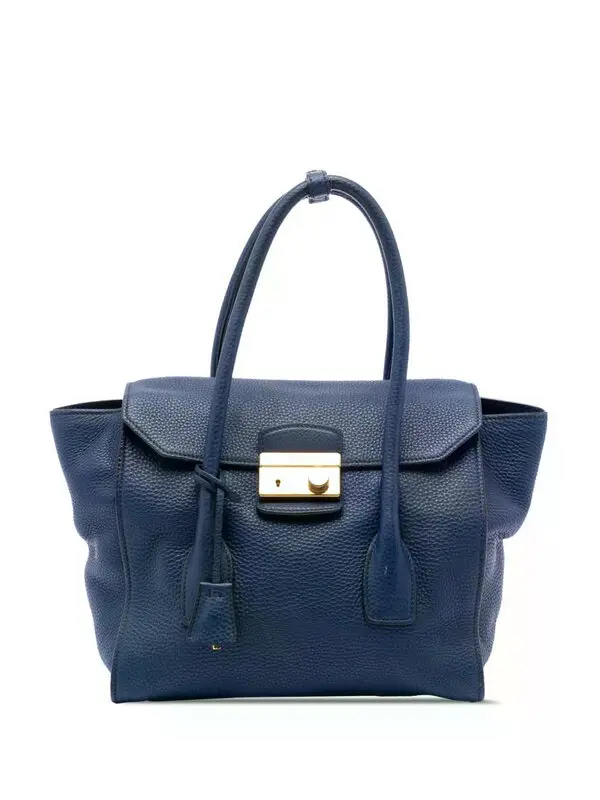 Prada Vitello Daino Sound Lock Satchel