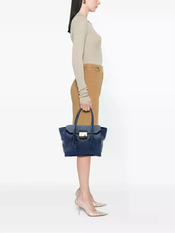 Prada Vitello Daino Sound Lock Satchel