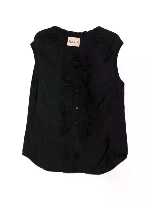 Plan C Ruffled Blouse