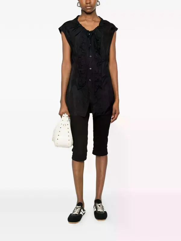 Plan C Ruffled Blouse
