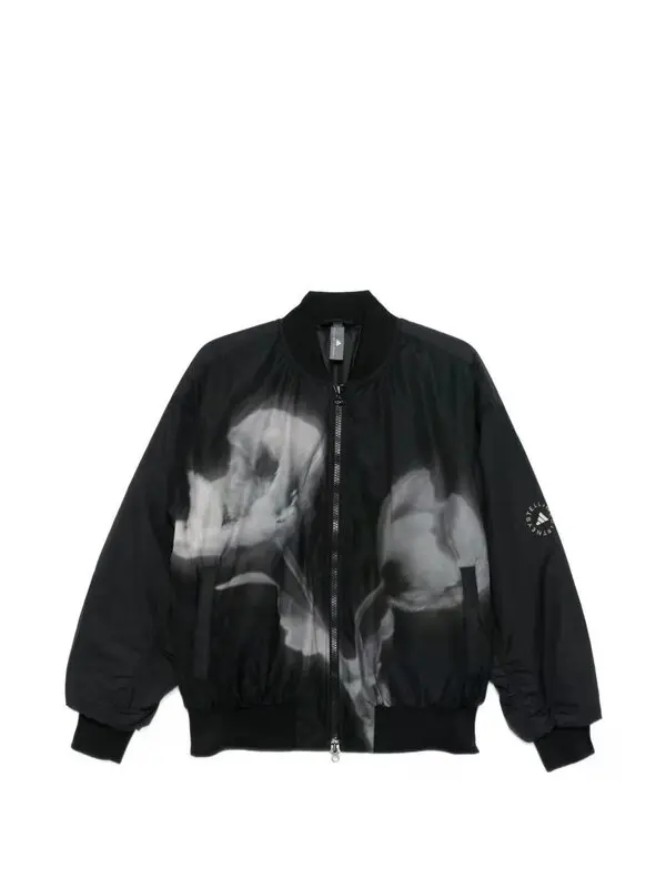 Adidas By Stella McCartney Floral Print Bomber Jacket