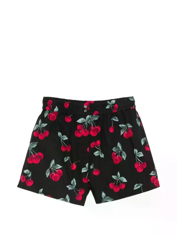 TWINSET Cherry-print Shorts