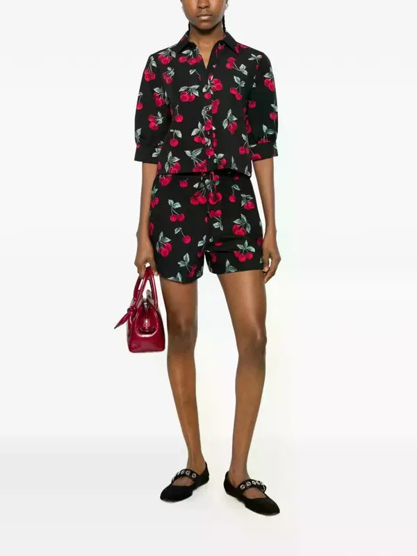 TWINSET Cherry-print Shorts