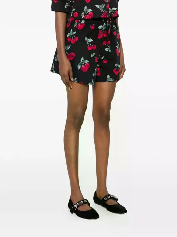 TWINSET Cherry-print Shorts