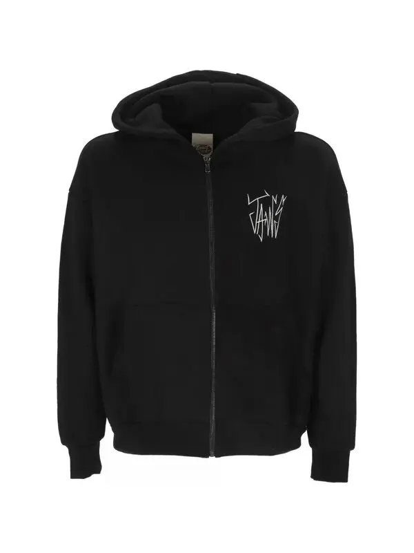 JAWS Graphic Print Zip-up Hoodie