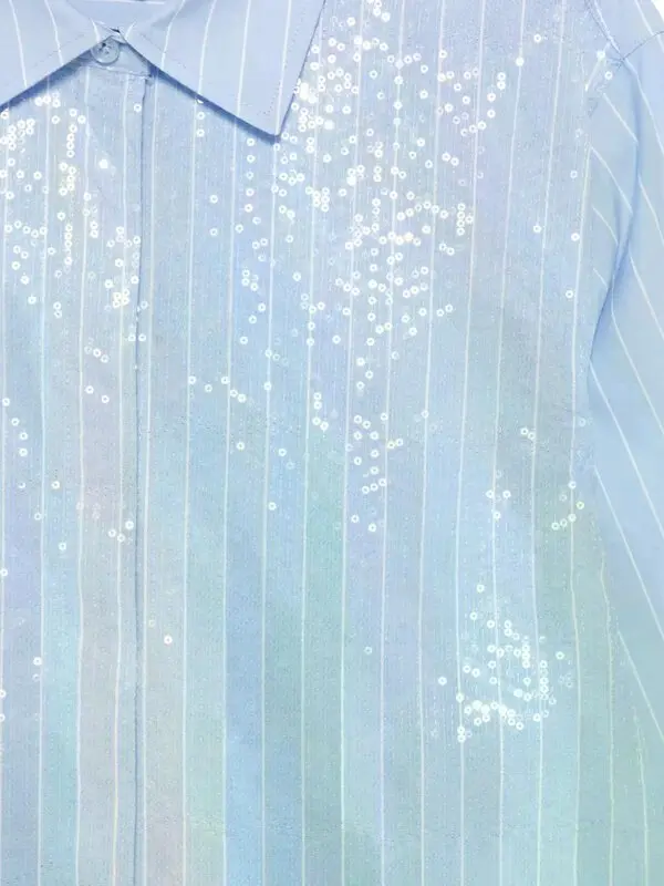 Dkny Sequined Striped Shirt
