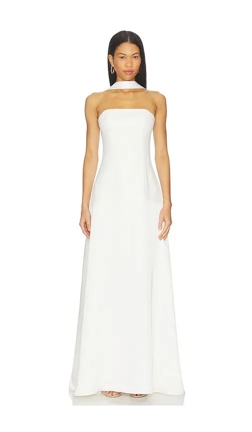 ELLIATT Noralyn Strapless Gown - White