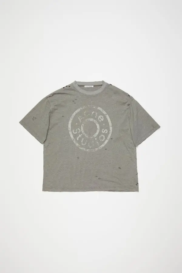 Acne Studios Distressed Logo T-shirt