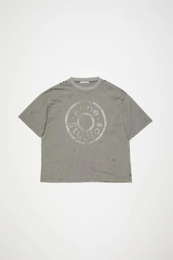 Acne Studios Distressed Logo T-shirt