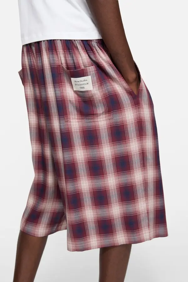 Acne Studios Check Shorts