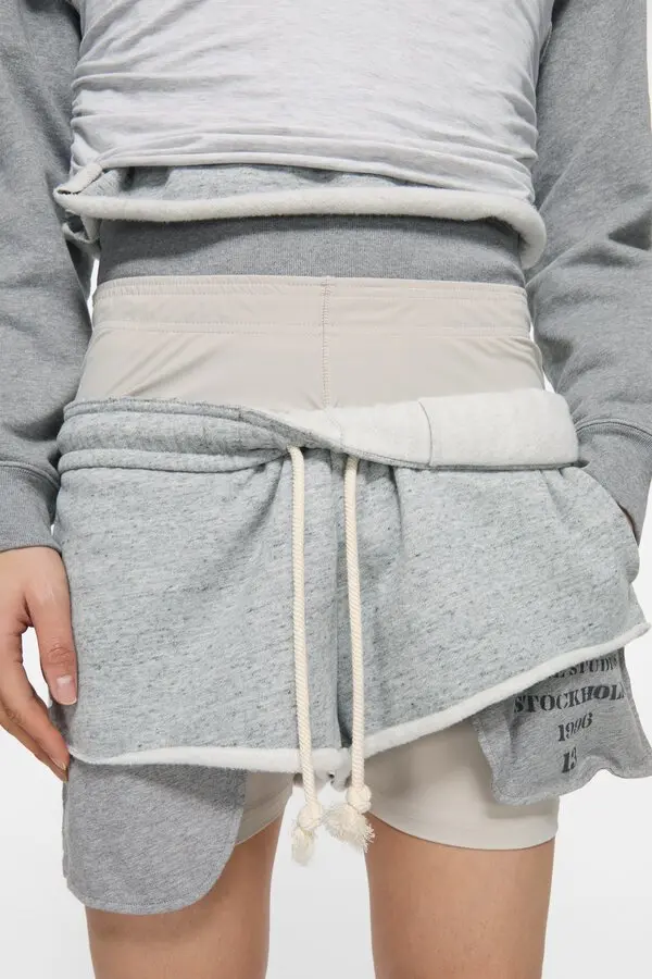 Acne Studios Layered Fleece Shorts