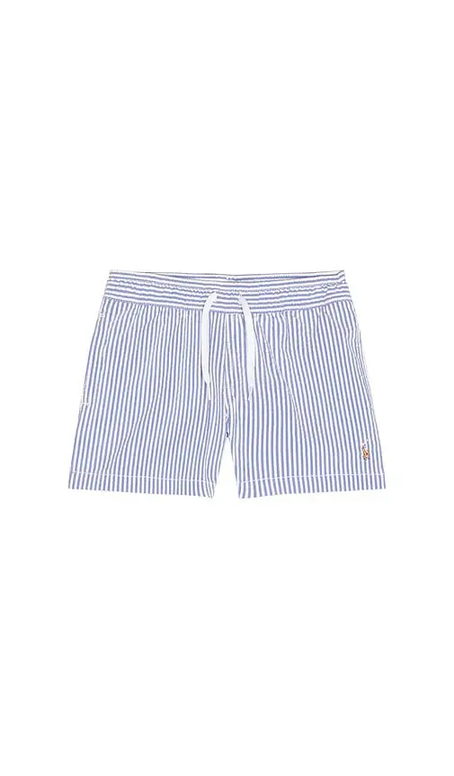 Polo Ralph Lauren Cotton Poly Blend Traveler Swim Trunk In Blue - Cruise Royal