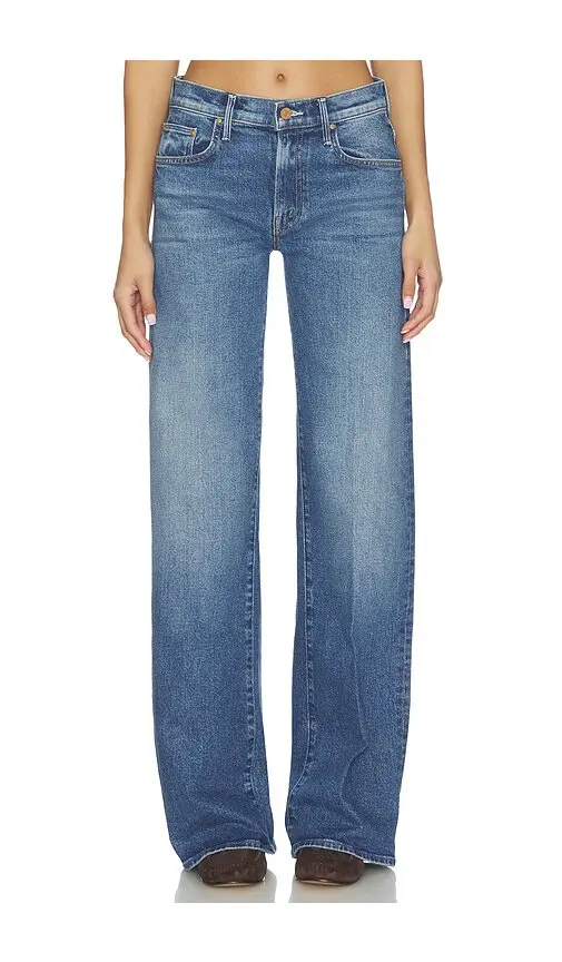 MOTHER The Mid Rise Lasso Heel Jeans In Blue - Knick Knack Paddy Whack