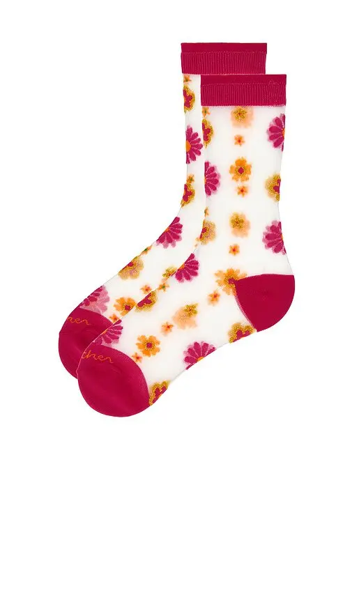 MOTHER The Step Up Socks In Pink