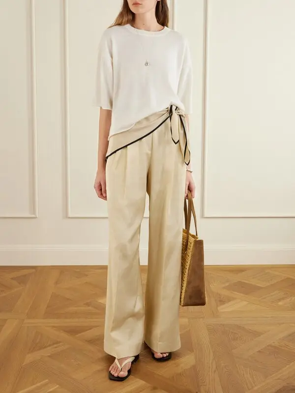 A.emery Kinto Leather Flip Flops - Neutrals
