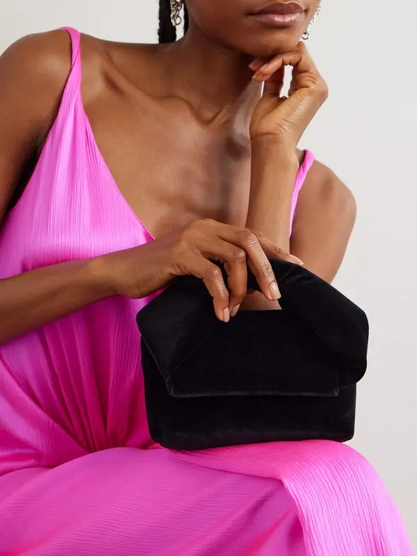 JW Anderson Twister Small Velvet Tote