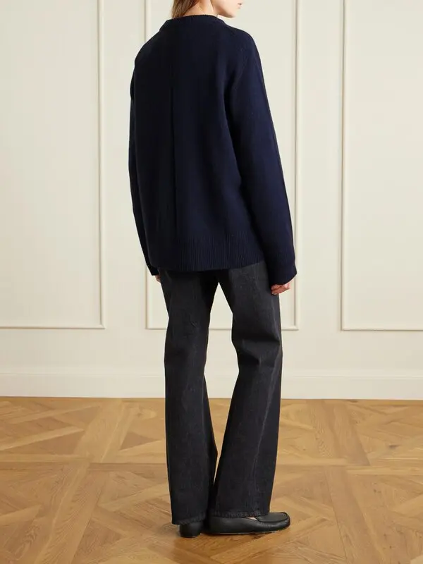 THE ROW Sibem Wool And Cashmere-blend Sweater - Blue