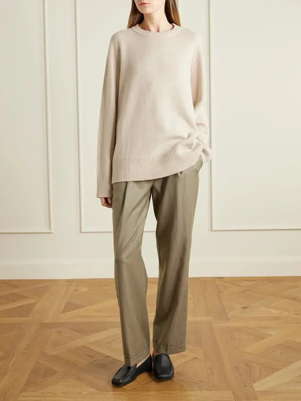 THE ROW Sibem Wool And Cashmere-blend Sweater - Neutrals