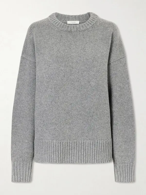 THE ROW Ophelia Oversized Wool And Cashmere-blend Sweater - Gray