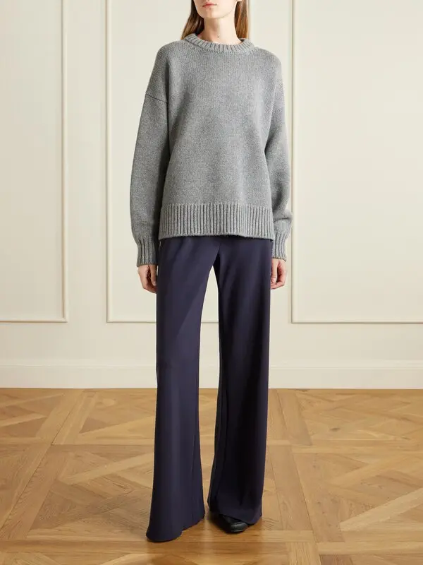 THE ROW Ophelia Oversized Wool And Cashmere-blend Sweater - Gray