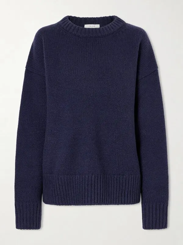 THE ROW Ophelia Oversized Wool And Cashmere-blend Sweater - Blue