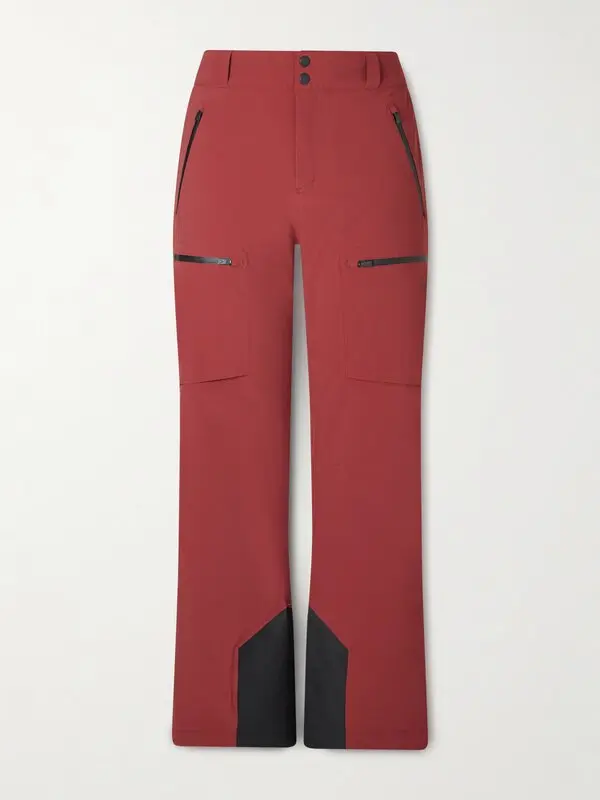 Aztech Mountain Pyramid Straight-leg Padded Shell Ski Pants - Burgundy