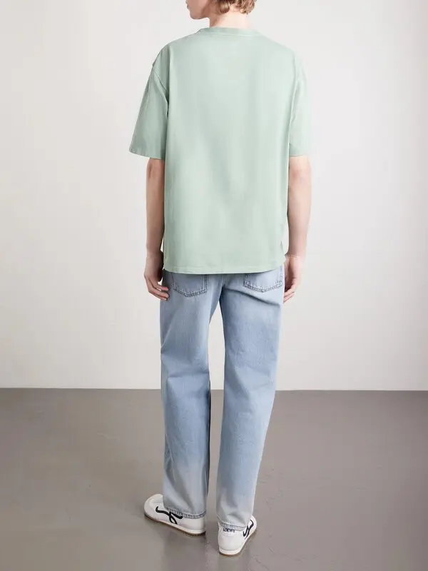 Loewe Logo-embroidered Cotton-jersey T-shirt