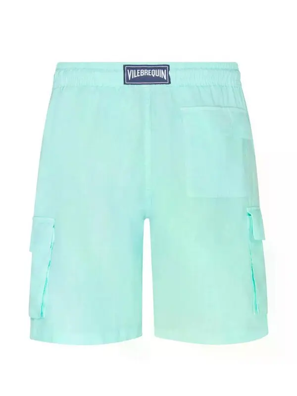 Vilebrequin Cargo-pocket Linen Bermuda Shorts - Blue