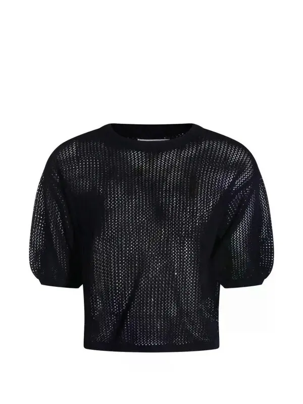 Antonelli Firenze Pointelle-knit Top