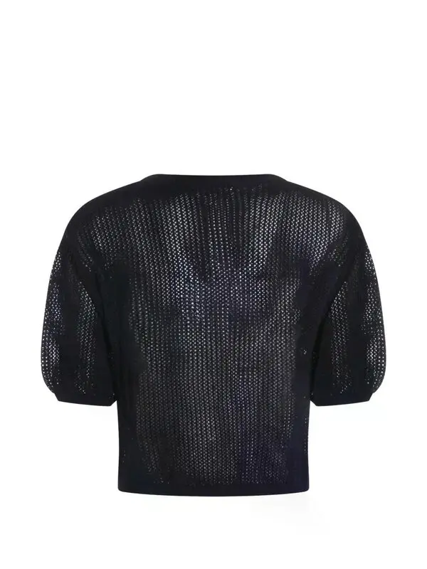 Antonelli Firenze Pointelle-knit Top
