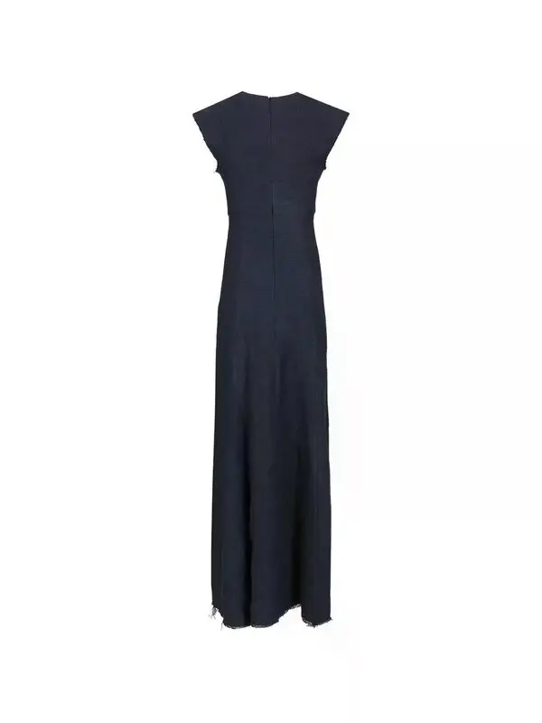 Seafarer Frayed-hem Maxi Dress