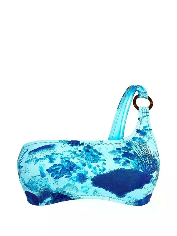 Vilebrequin Asymmetrical Ring Bikini Top - Blue