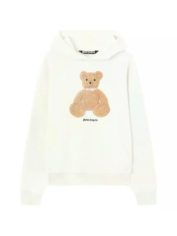 Palm Angels Bear Graphic Hoodie - Neutrals