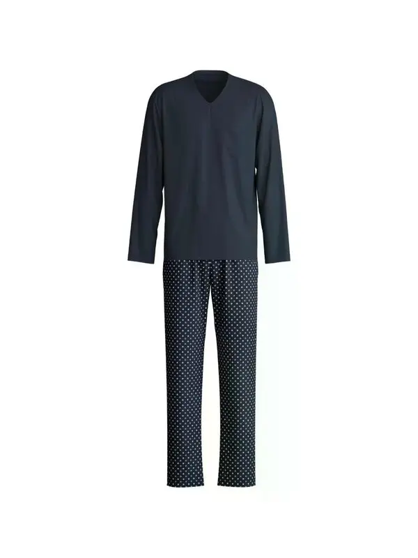 CALIDA Pocket Printed Pyjama Set - Blue