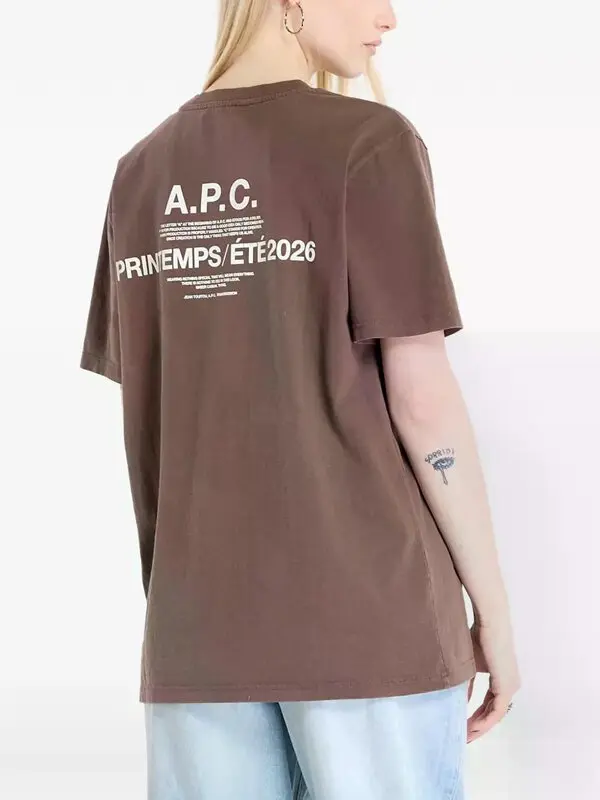 A.p.c. Crew-neck T-shirt - Brown