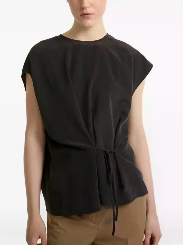 YVES SALOMON Tie-detailed Top