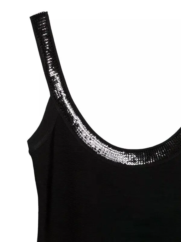 Herve Leger The Cove Sequin Strap Dress