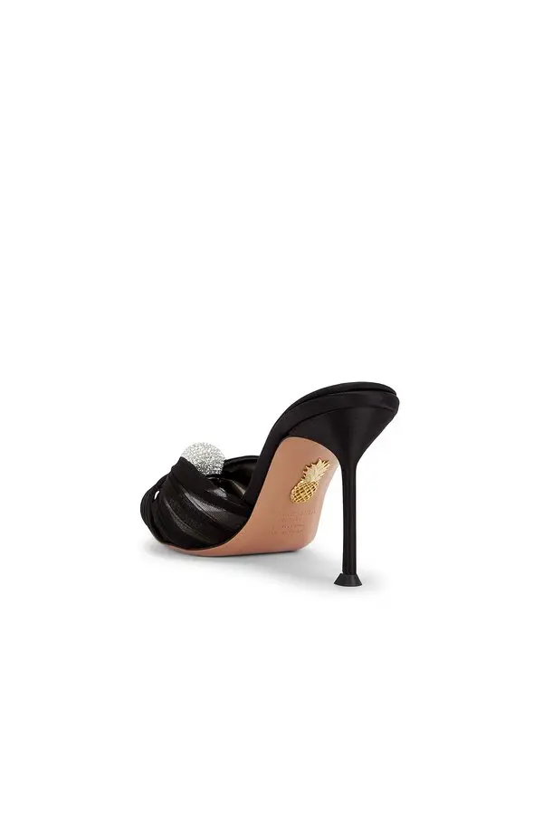 AQUAZZURA Mystery 85 Mule - Black