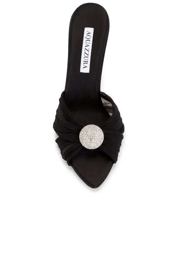 AQUAZZURA Mystery 85 Mule - Black