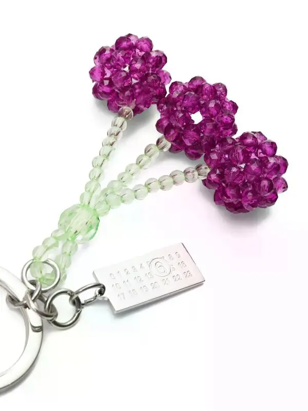 MAISON MARGIELA Cherries-shape Keyring - Purple