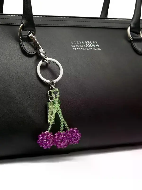 MAISON MARGIELA Cherries-shape Keyring - Purple