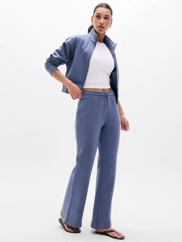Athleta Forever Fleece Mid Rise Flare Pant - Celestial
