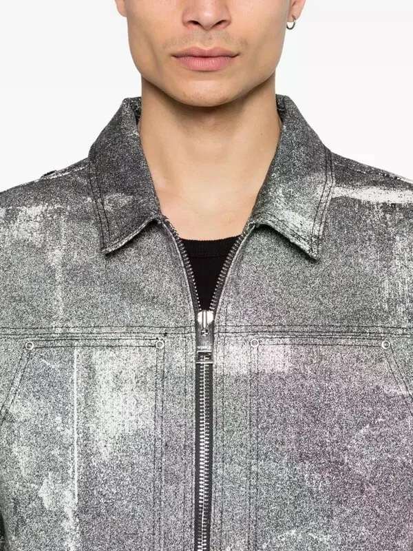 PURPLE BRAND Patterned Zip-up Jacket