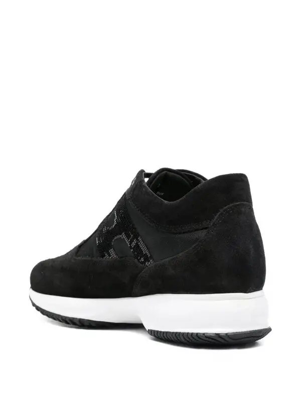 Hogan Interactive Logo-detail Sneakers - Black
