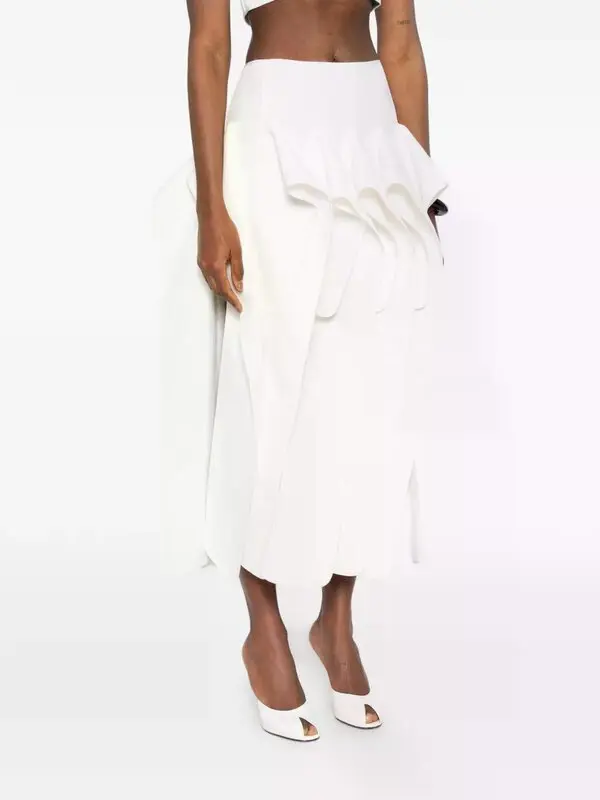 Maticevski Panel Tiered Midi Skirt