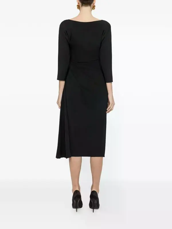 NISSA Pleated Midi Dress