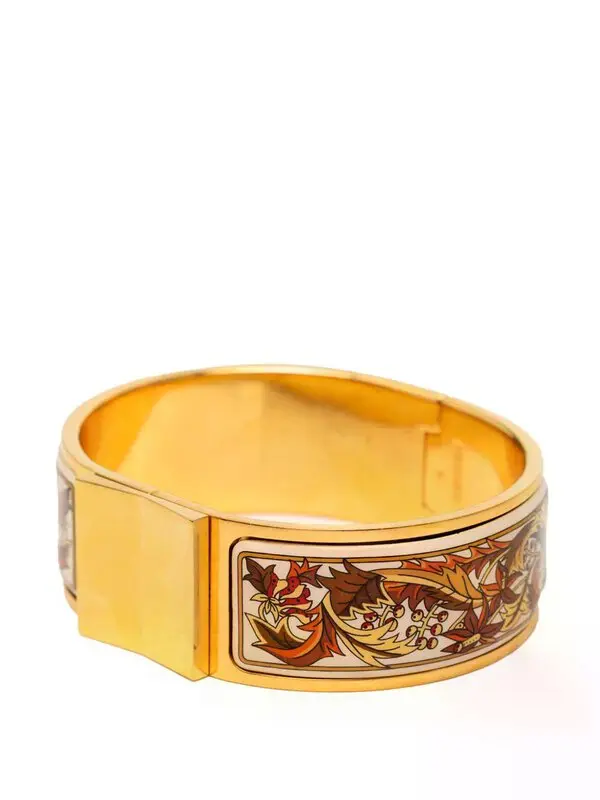 Hermès Enamel Fall Foliage Loquet Hinge Bracelet