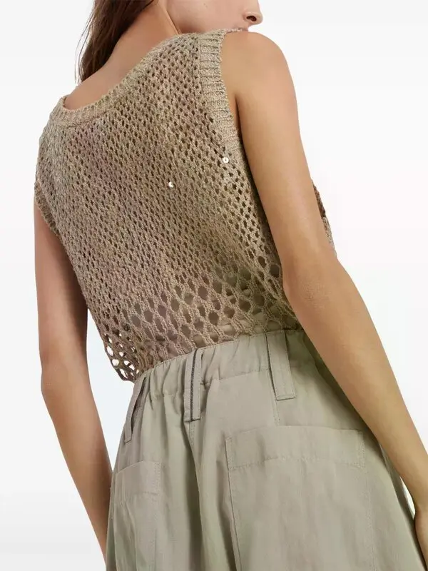 Brunello Cucinelli Drawstring Midi Skirt
