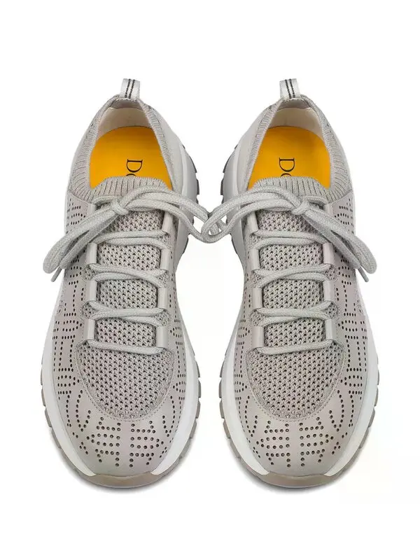 DOUCAL'S Leather Openwork Sneakers