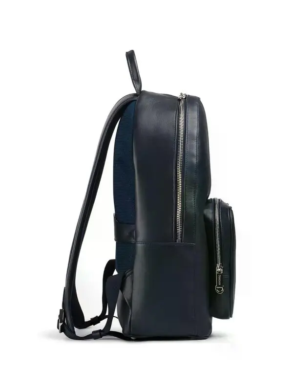 DOUCAL'S Top-handle Leather Backpack - Blue